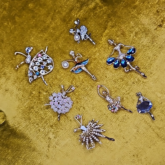 Accessories | Luxury Tinkerbell Ballerina Girl Brooch Pin | Poshmark